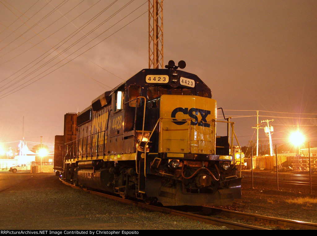 CSX GP40-2 4423 At Red Bank Yard w/ SA31